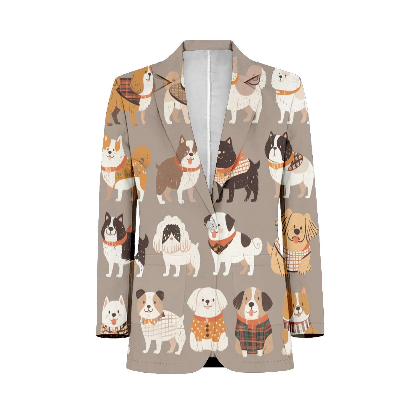 Cute Dog Men Blazers Slim Clothing Summer Jacket Man Oversize Daily ...