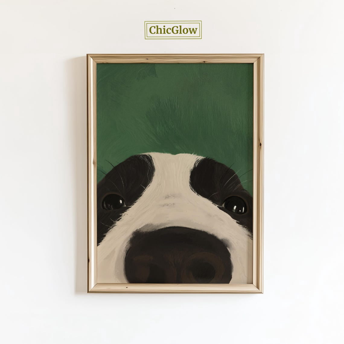 Cute Dog Nose Wall Art – Puppy Close-Up Poster, Whimsical Pet Decor ...