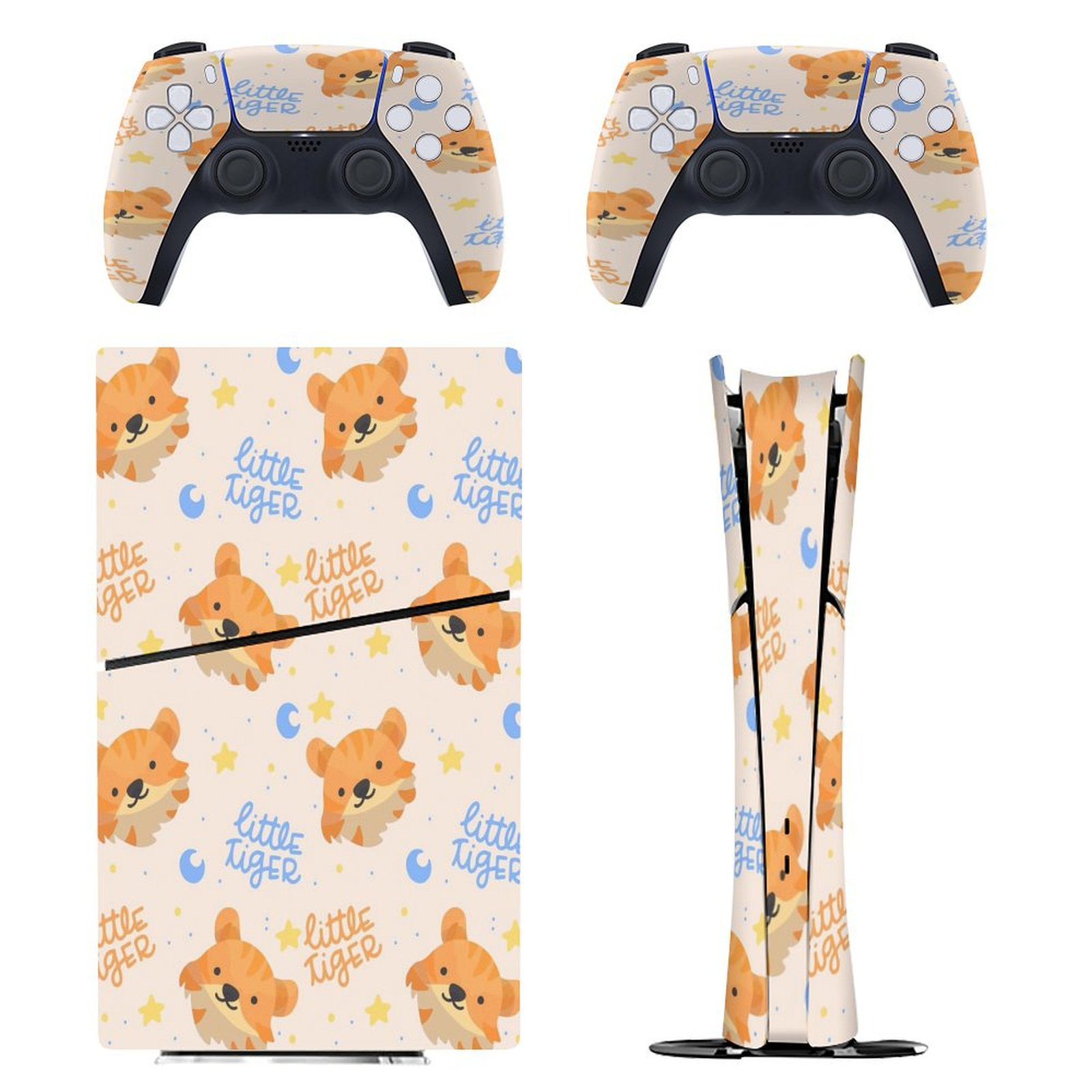 Cute Dog Pattern PS5/PS5 Slim Digital Disc Skin Sticker For Console And ...