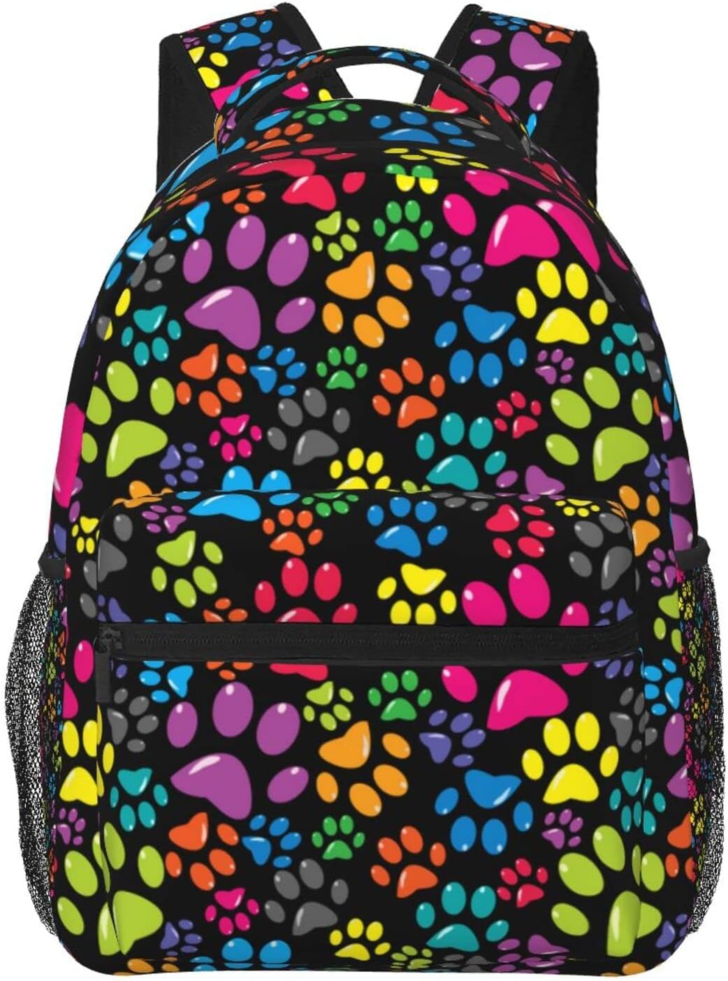 Cute Dog Paw Print Backpack Casual Hiking Camping Travel Backpacks ...