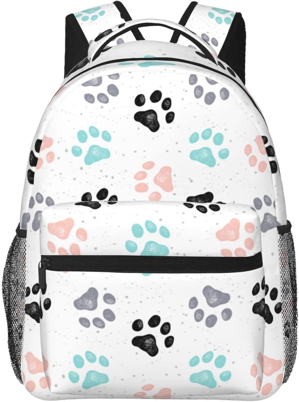Cute Dog Paw Prints Pattern Backpacks Cute Laptop Bookbag Computer Bag ...