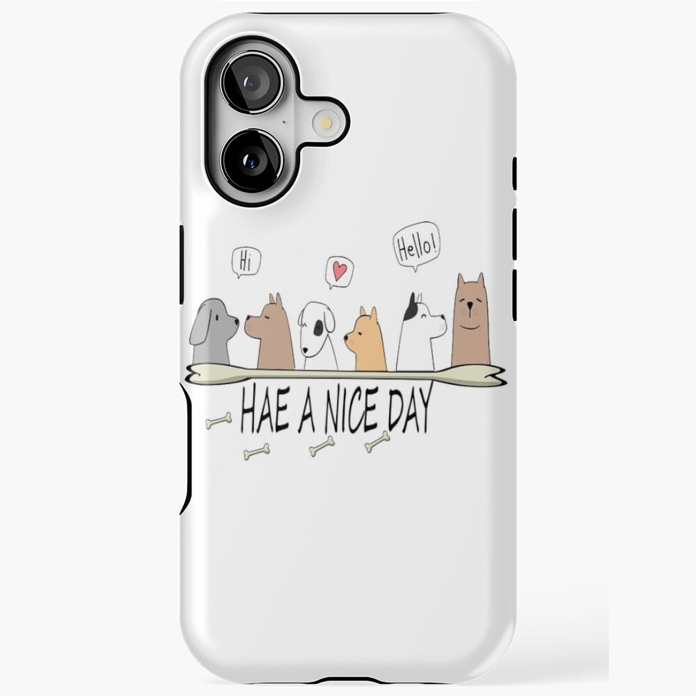 Cute Dog Pet Animal Art Design Gift Phone Case 17 16 15 14 13 12 11 Pro ...