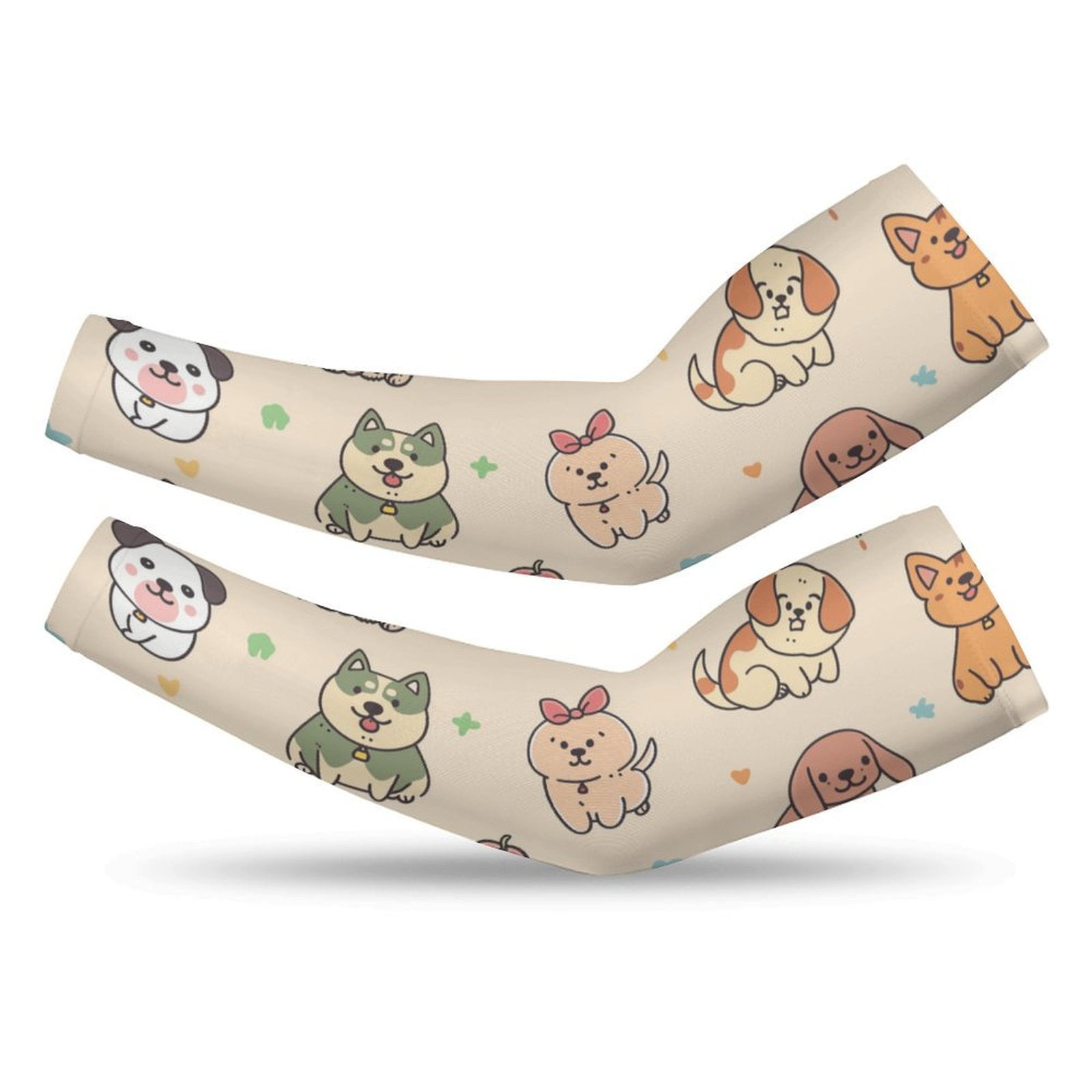 Cute Dog Protection Cooling Arm Sleeves For Men Women, Uv Compression ...
