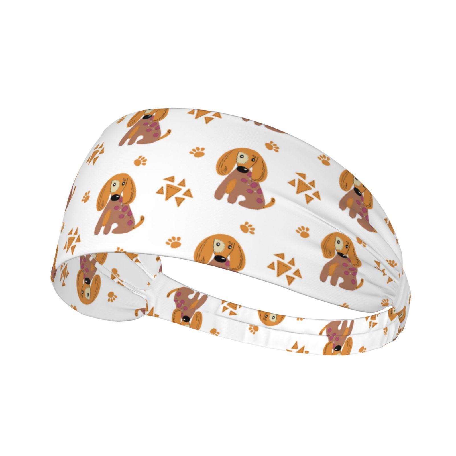 Cute Dog Puppy Footprints Sweat Band Sports Headbands for Men & Women ...