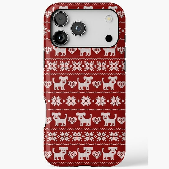 Cute Dog Puppy Holiday Print Case for iPhone 11 12 13 14 15 16 17 Pro ...