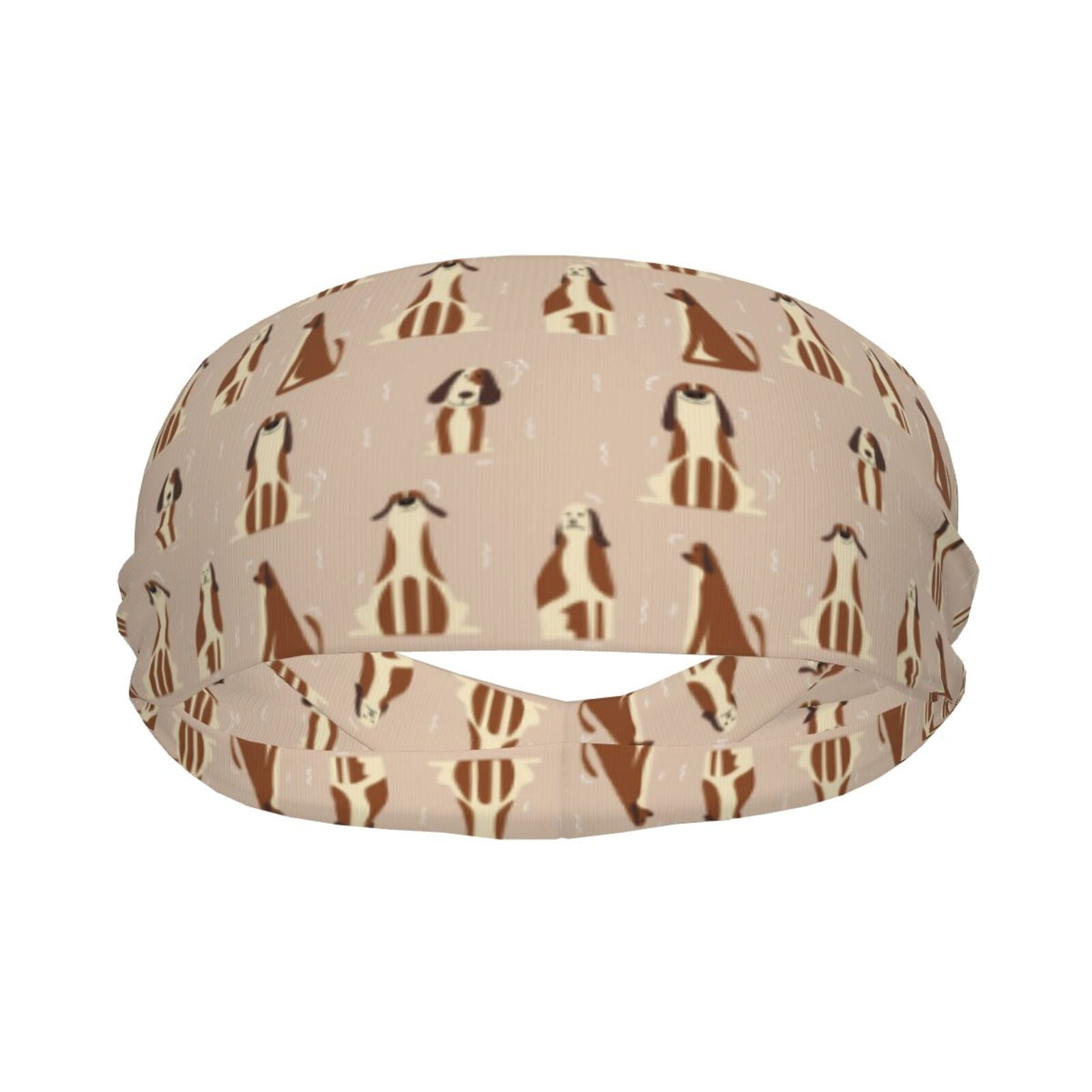 Cute Dog Puppy striped Sports Headbands for Men/Women Workout Headband ...