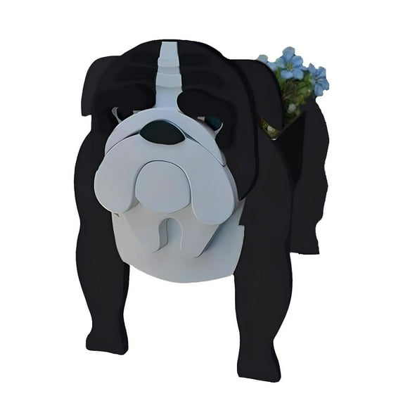 Cute Dog-Shaped Flower Pot Planter - 13.38" x 9.45" PVC Garden Planter ...