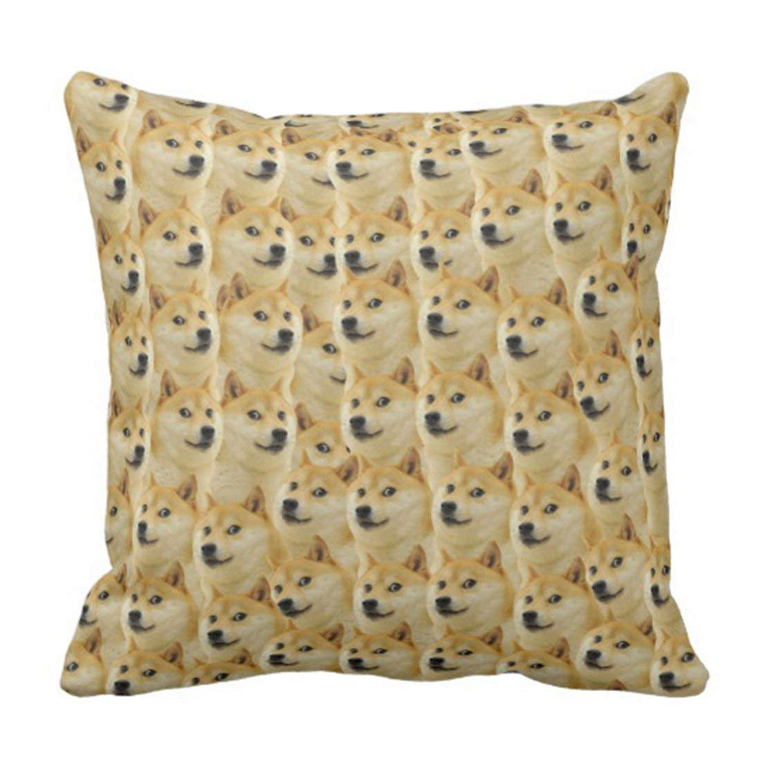 Cute Dog Shibe Doge Fun and Funny Meme Memes Pillowcase Cover 16x16 ...
