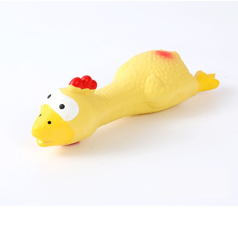 Cute Dog Sounding Toy Latex Chicken Shape Pet Squeak Toys Cat Puppy ...