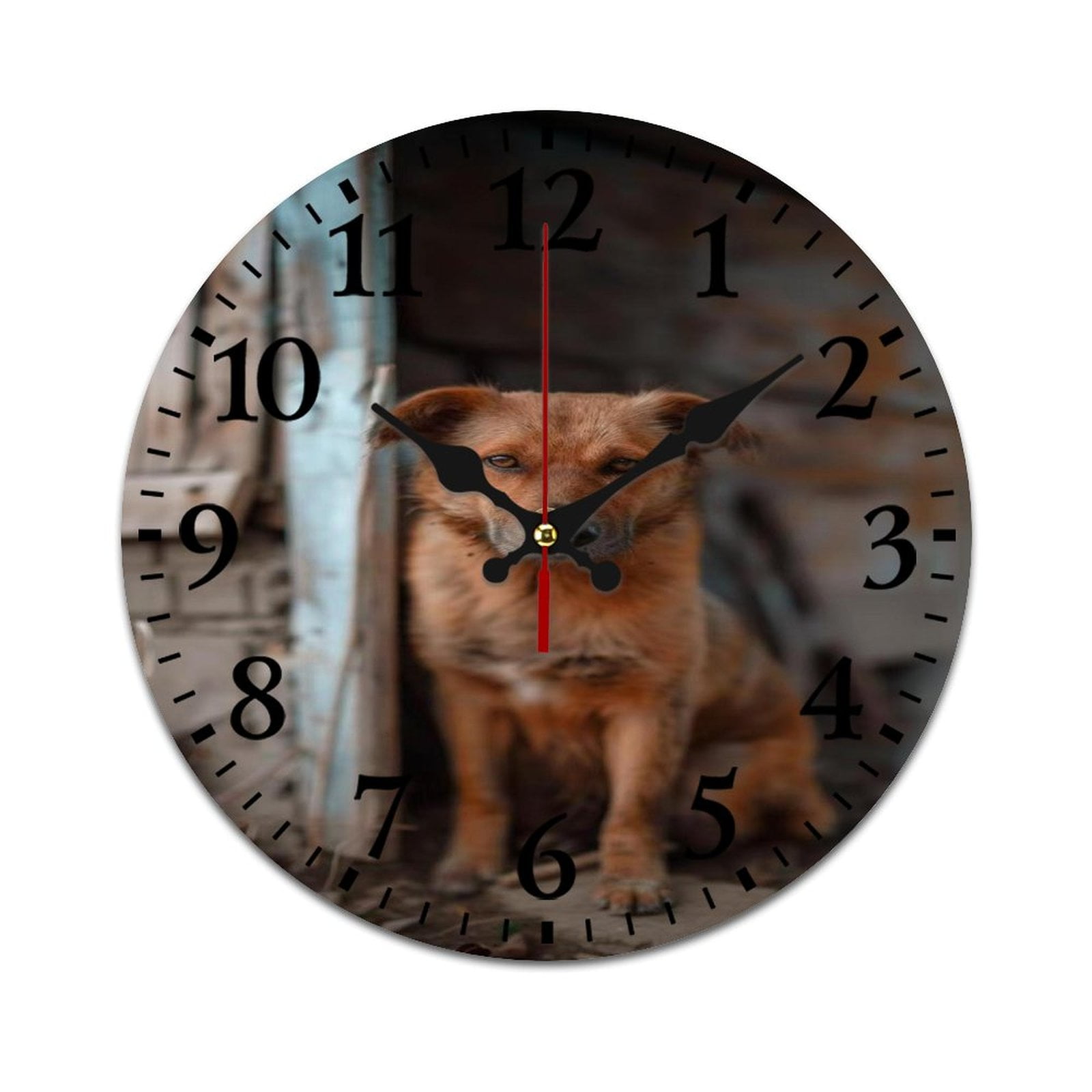 Cute Dog Wall Clock Modern Design Clocks Wall Hanging Home Office ...