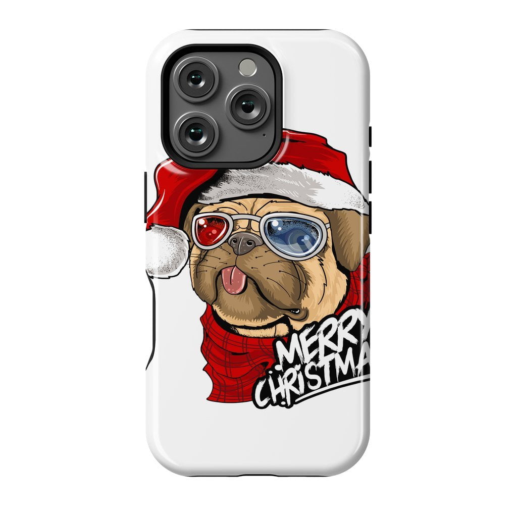 Cute Dog in Holiday Outfit Festive Case for iPhone 17 to 11 Pro Max ...