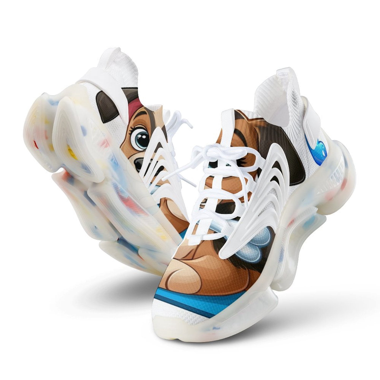 Cute Dog with Bone Walking Shoes for Men Woman Lightweight Tennis ...