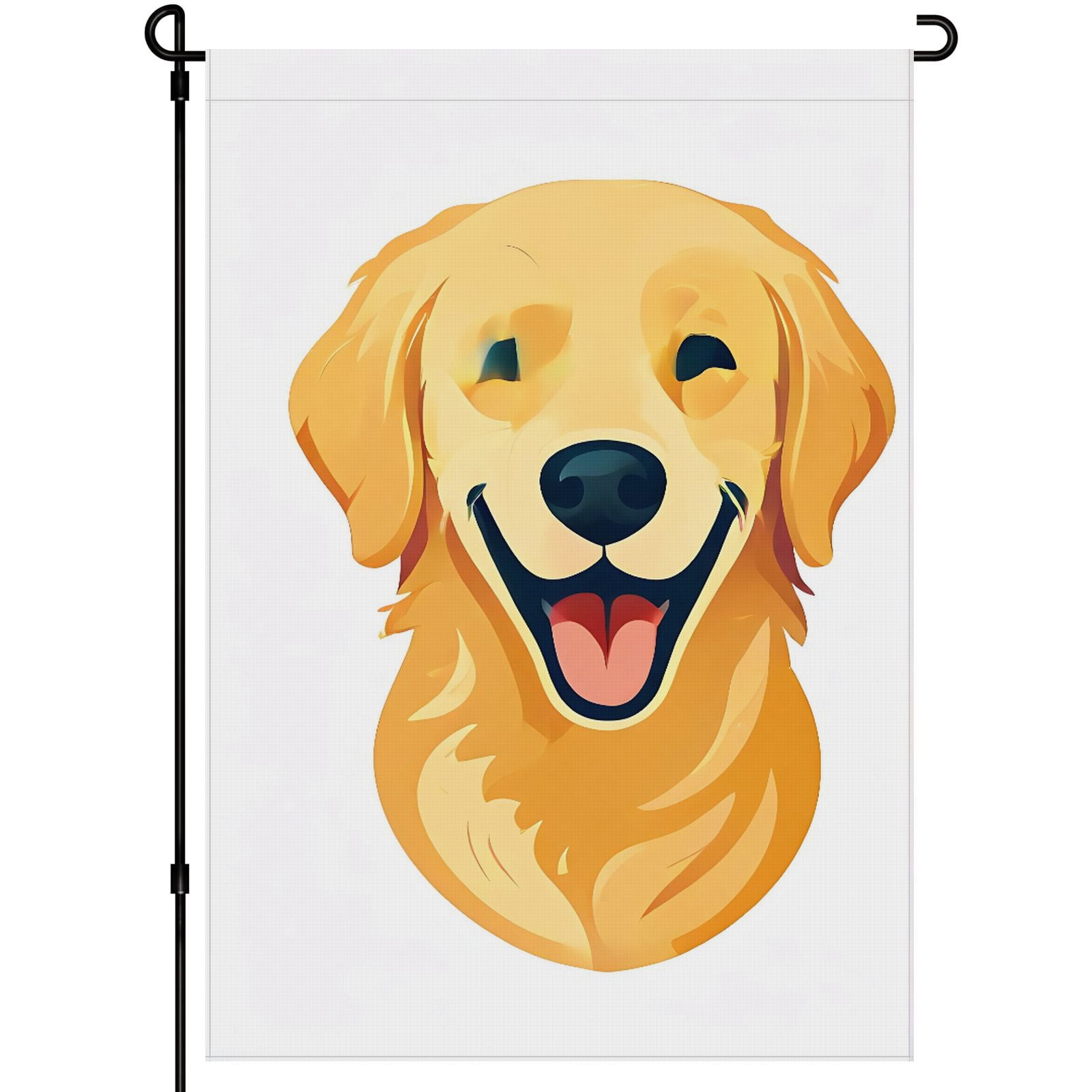 Cute Dogs Colorful Cartoon Versatile Flag for Backyard Balcony Lawn ...