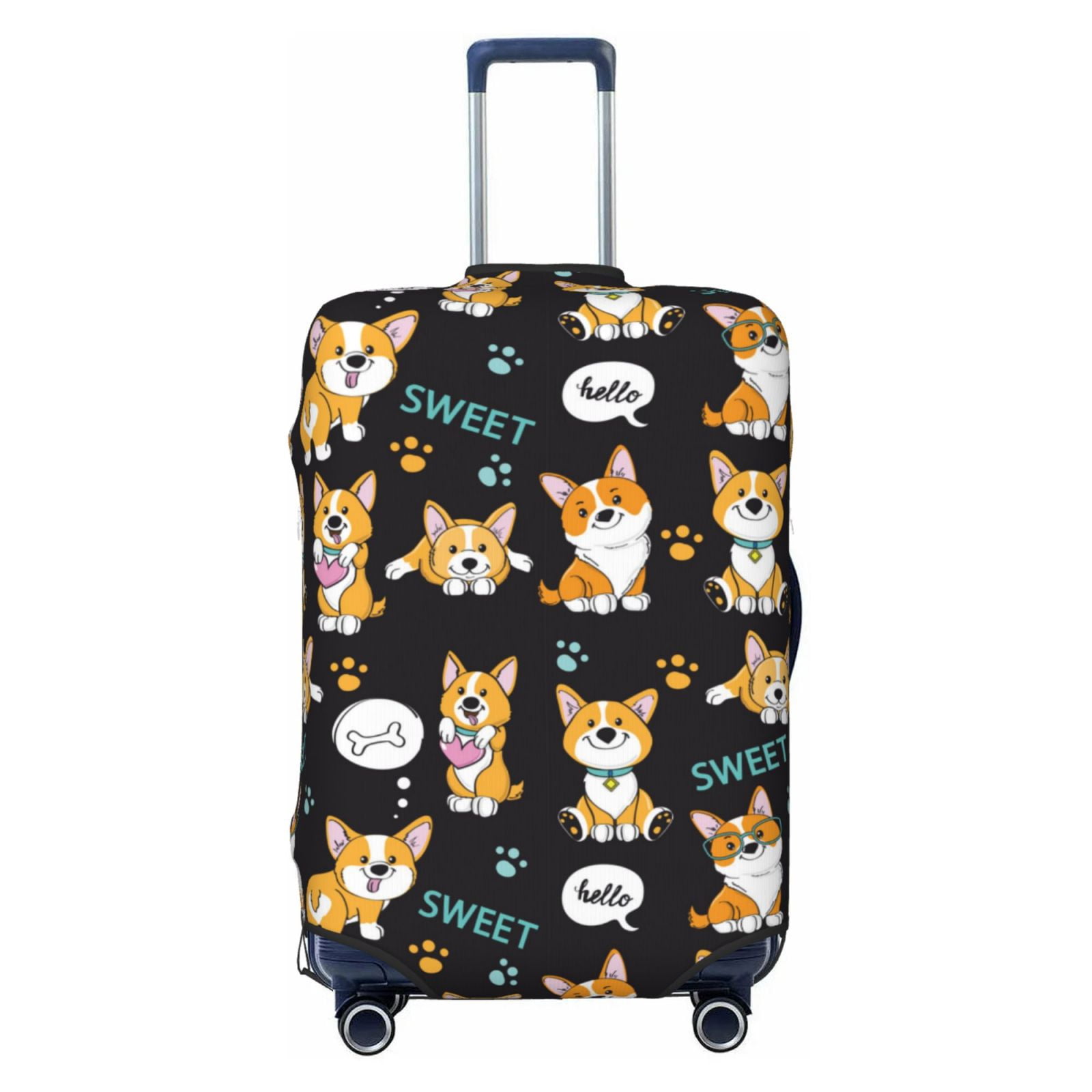 Cute Dogs Corgi Luggage Cover for Travel Business Trip, Suitcase Covers ...