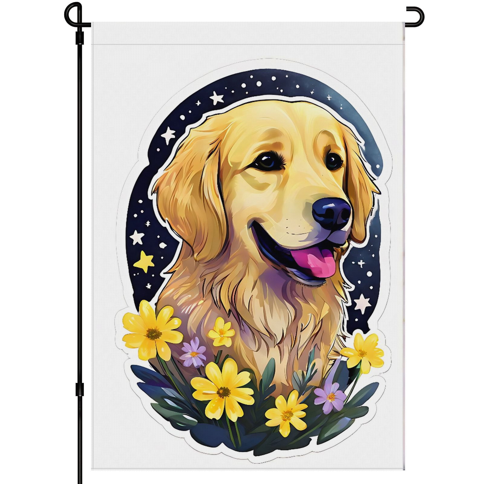 Cute Dogs Garden Flag Colorful Cartoon Versatile Outdoor Garden Flags ...