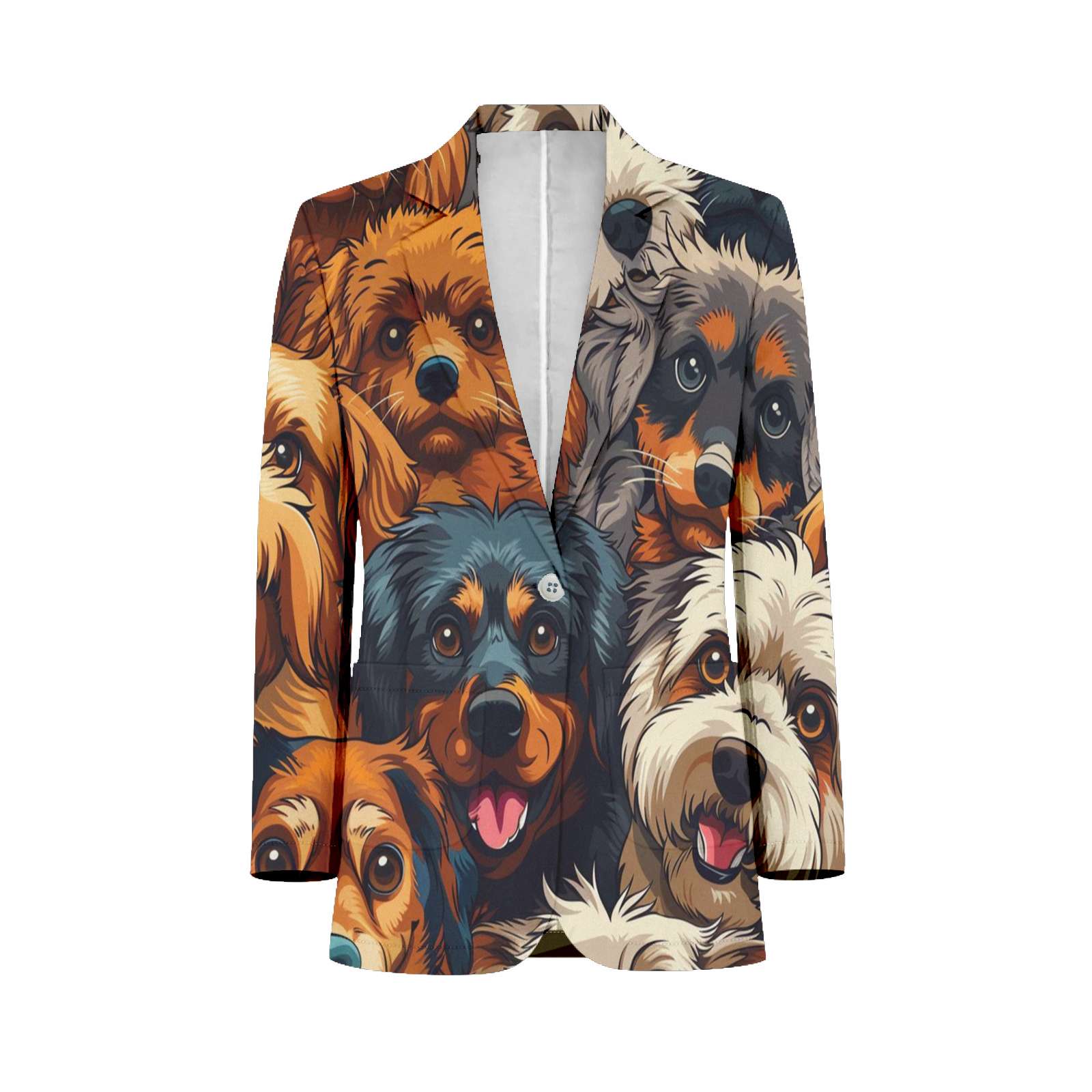 Cute Dogs Pattern, Adorable Pets, Dog Faces Design, Playful Puppies ...