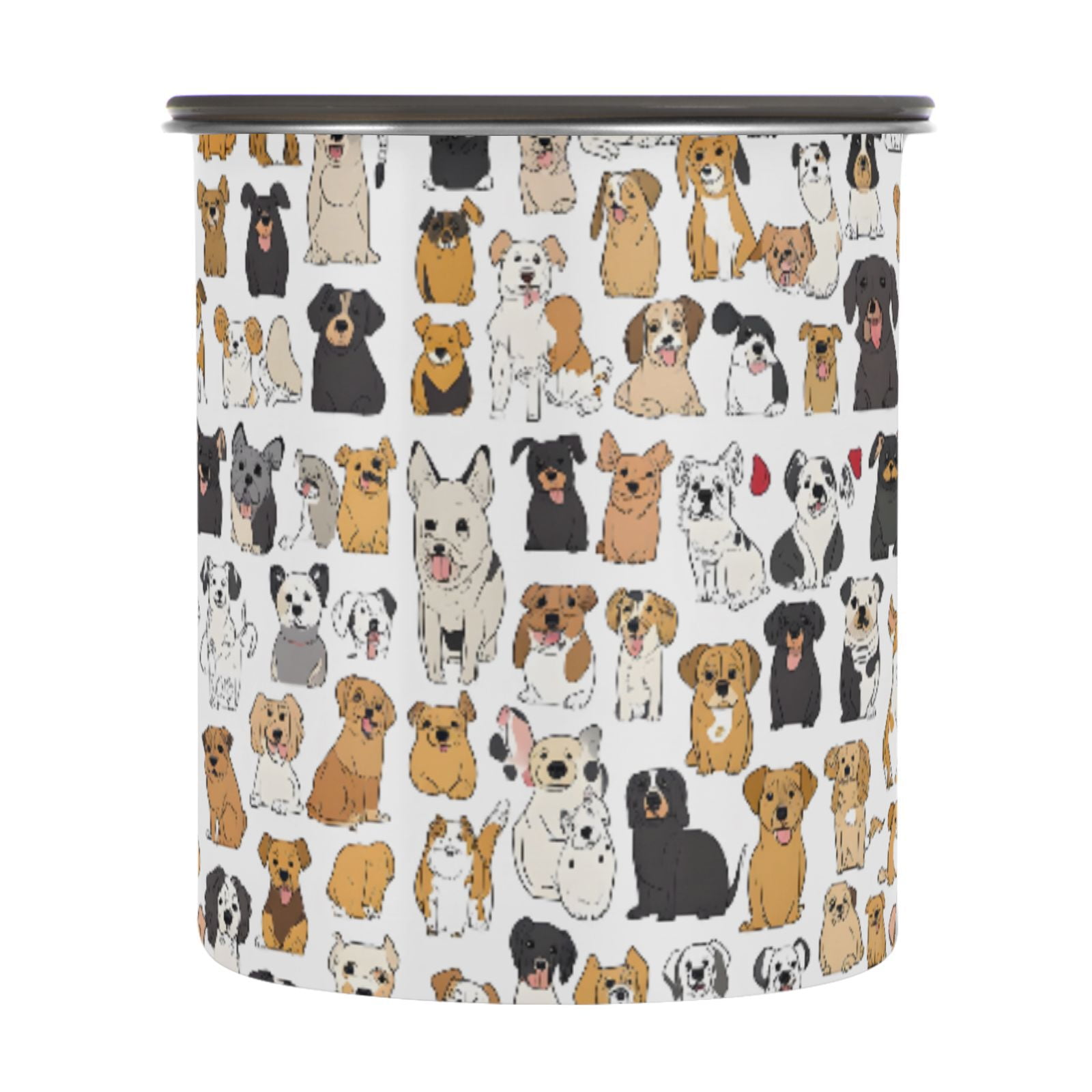 Cute Dogs Puppy Animal Airtight Coffee Bean Canister 30oz Food Storage ...