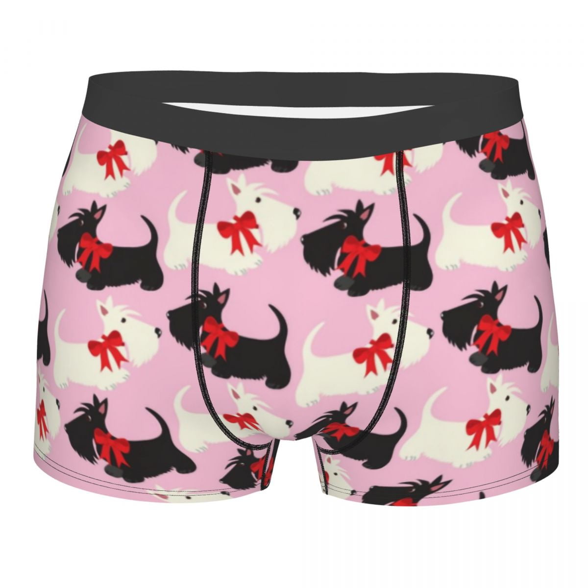 Cute Dogs Scottish Terrier Print Boxer Shorts For Men 3D Printed Male ...