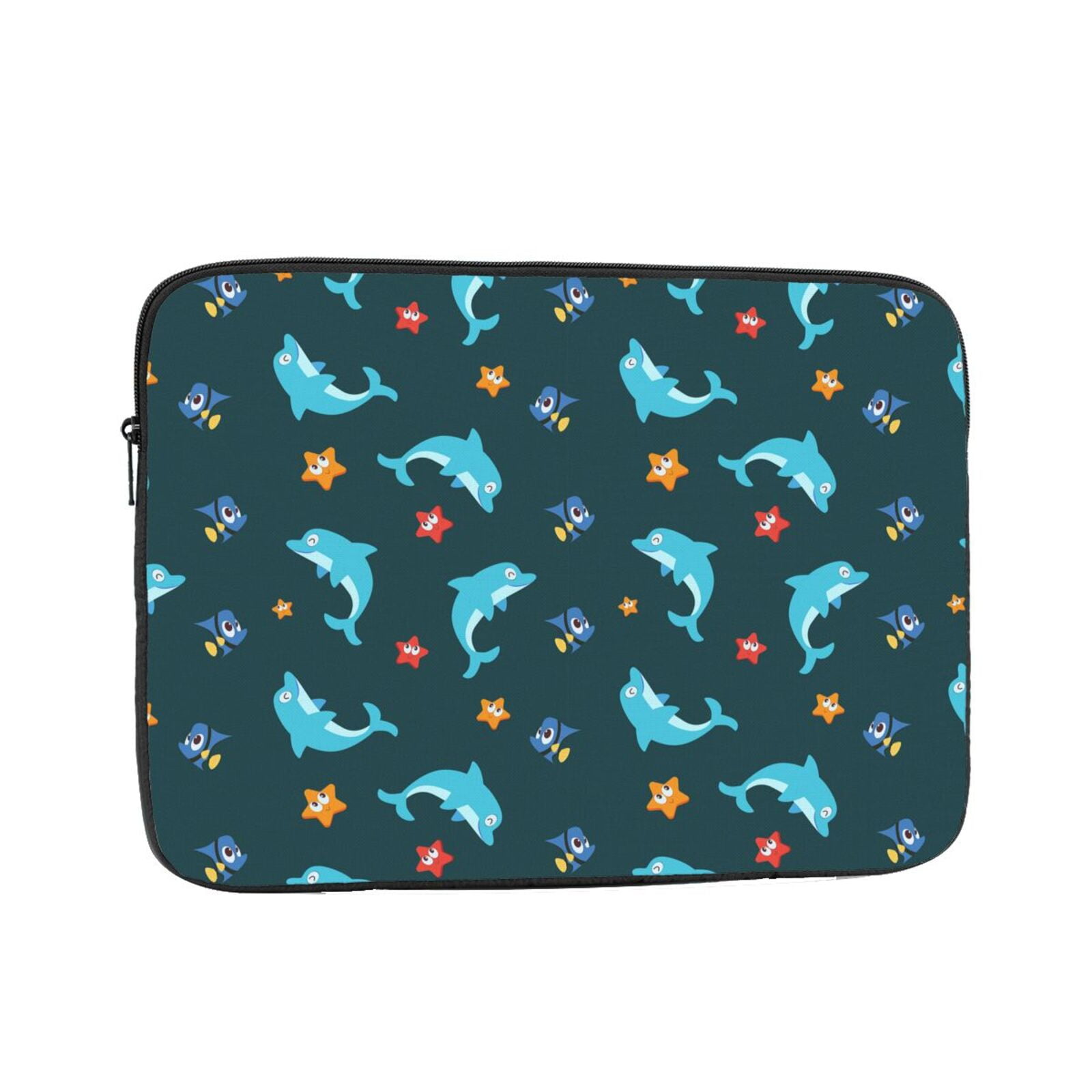 Cute Dolphin and Clown Fish Sea Portable Laptop Sleeve Compatible with ...