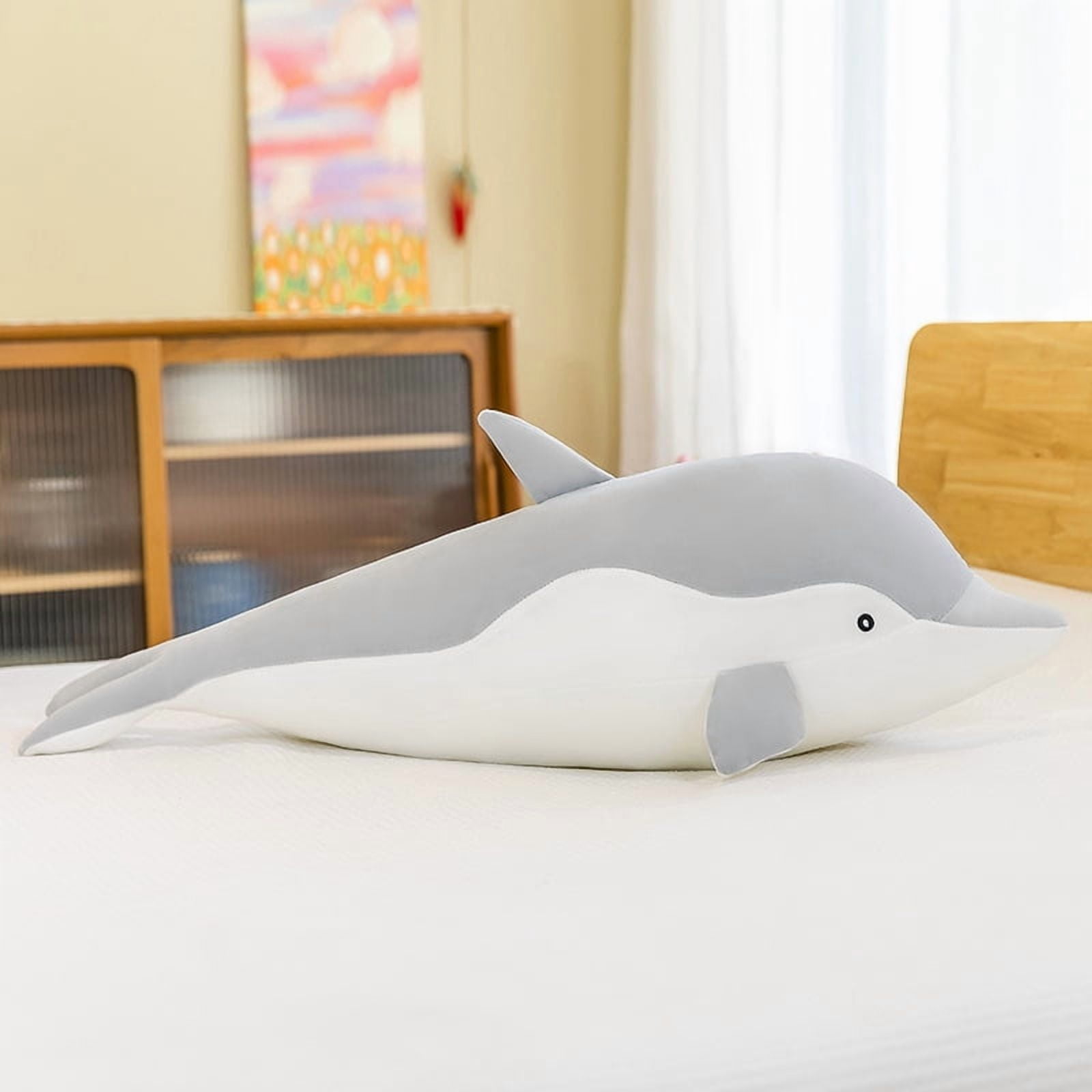 Cute Dolphin Plush Pillow, Soft Dolphin Stuffed Animal Toy, Cozy ...