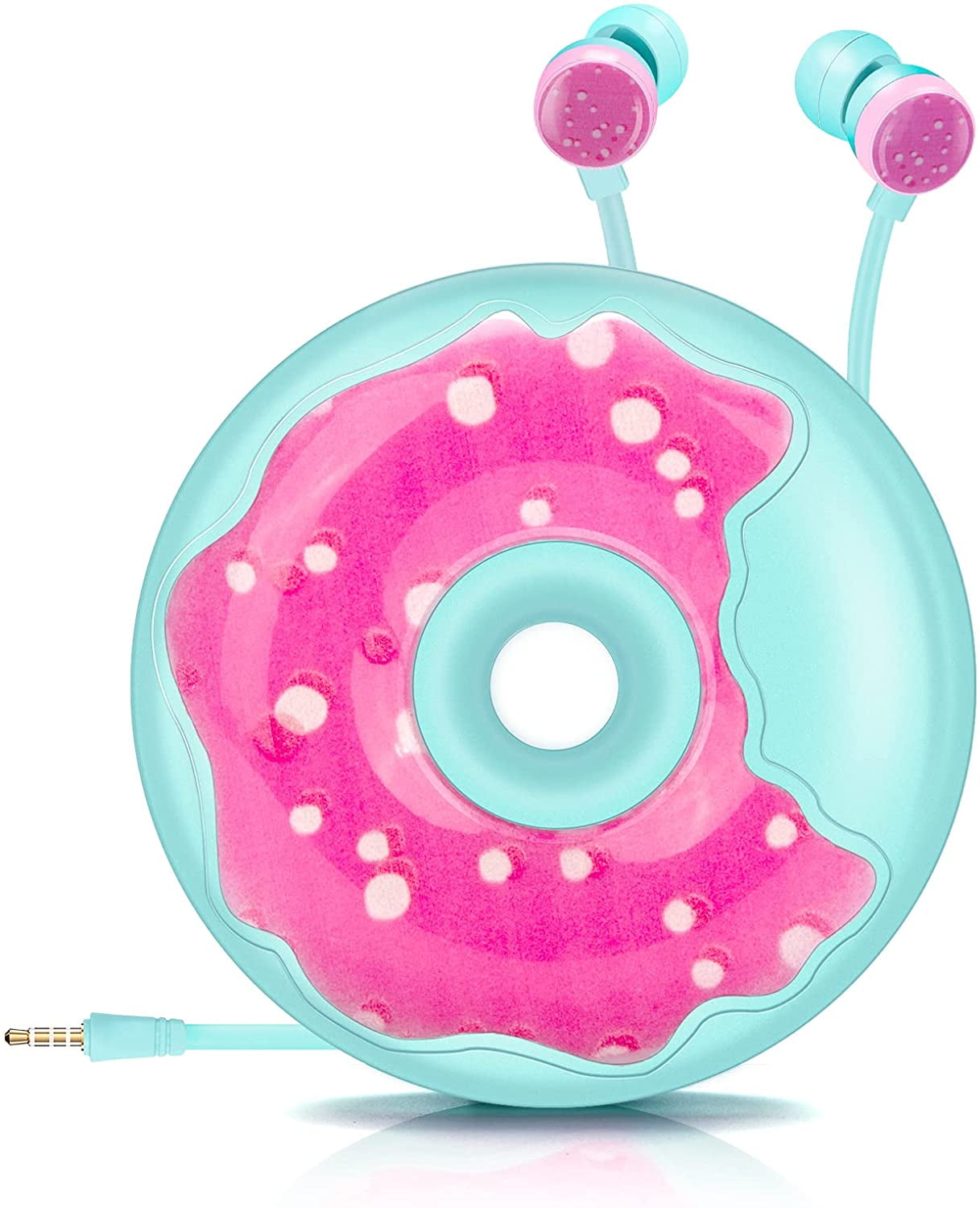 Cute Donut Earbuds for Kids, Kid Size Wired Earbud & in-Ear Headphones ...