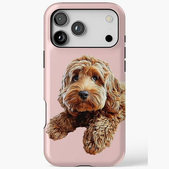 Cute Doodle Cockapoo Spoodle Puppy Dog Graphic iPhone 11 through 17 Pro ...