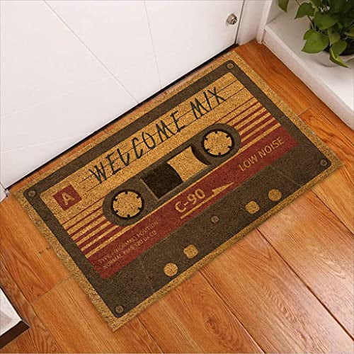 Cute Doormat Indoor Entrance Welcome Mix Tape Music Doormat Welcome Mat ...