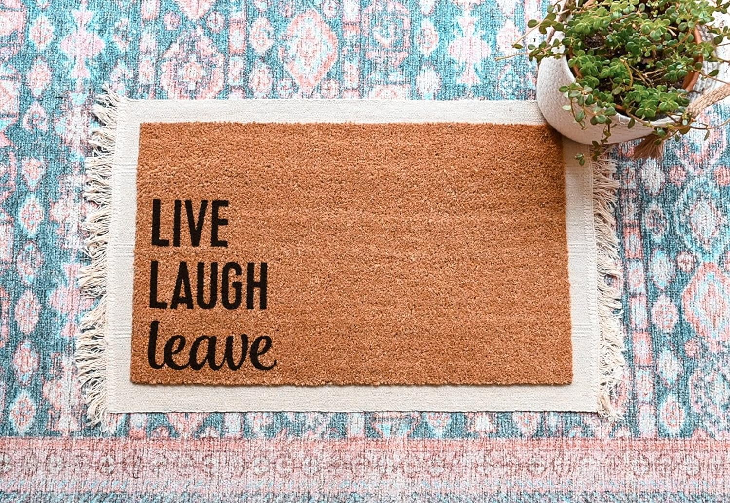 Cute Doormat for Kids Room Live Laugh Leave Door Mat Funny Doormat ...