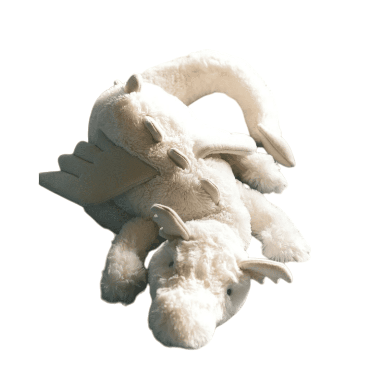 Cute Dragon Plush Toy Set, Soft Stuffed Animal Plushies, Fluffy Pink ...