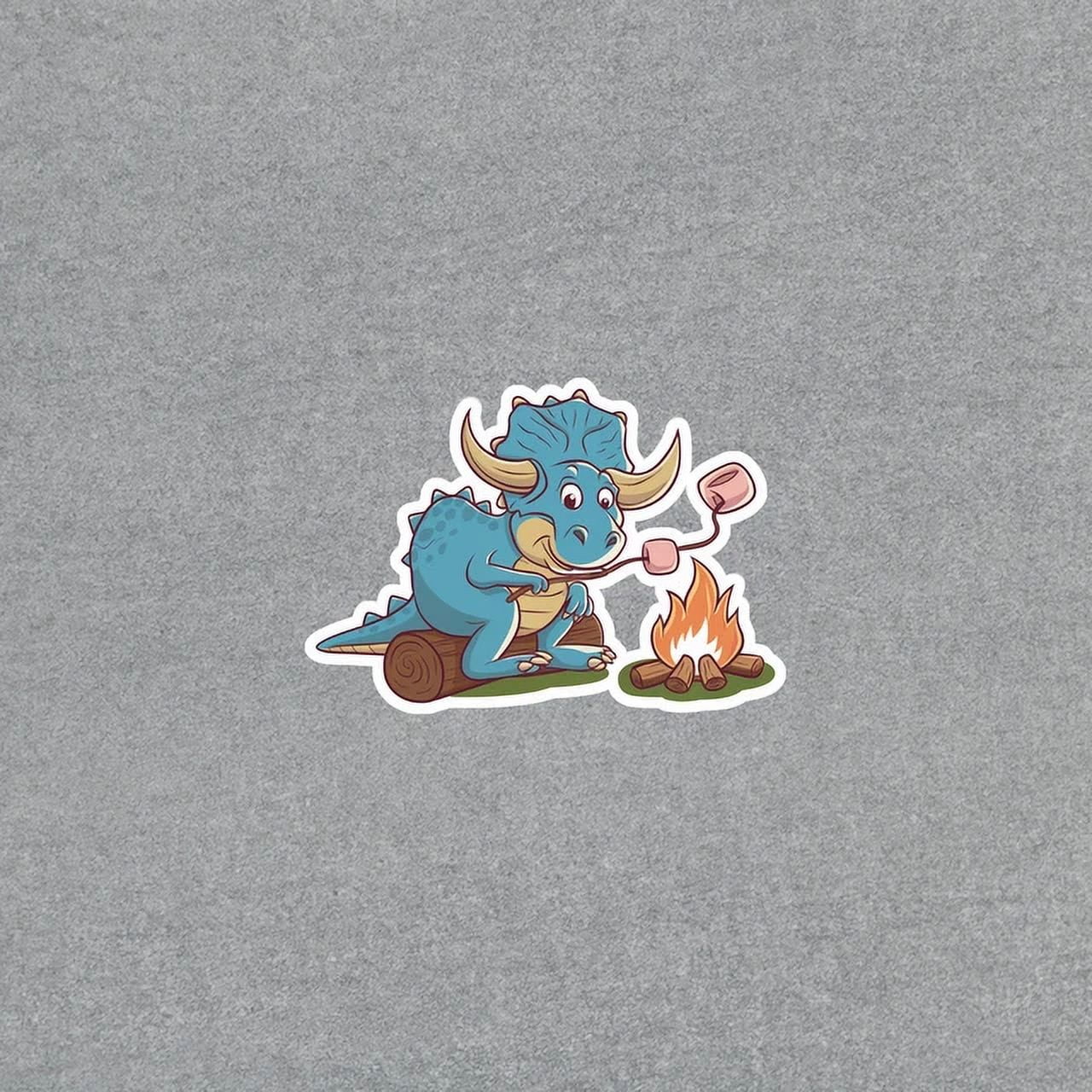 Cute Dragon Roasting Marshmallows Camping Sticker For Kids & Fantasy ...