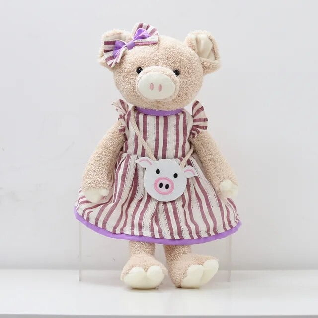 Cute Dressing Cat Bear Pig Rabbit Plush Dolls Soft Stuffed Animals ...