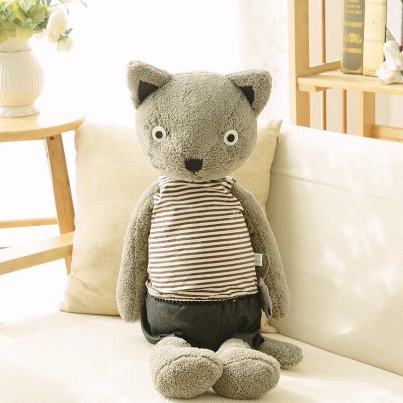 Cute Dressing Cat Bear Pig Rabbit Plush Dolls Soft Stuffed Animals ...
