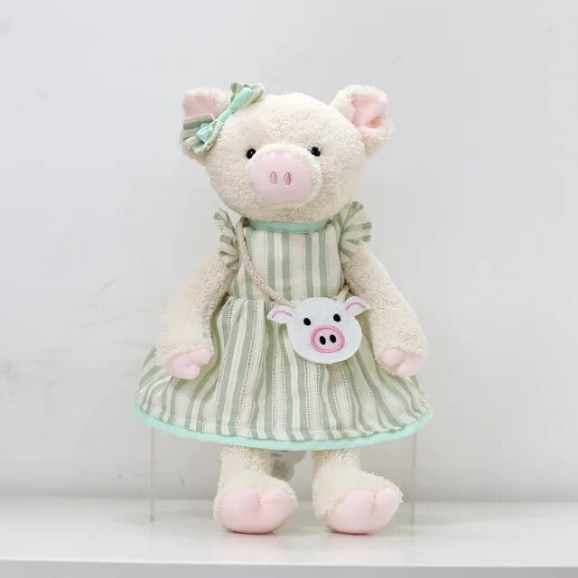 Cute Dressing Cat Bear Pig Rabbit Plush Dolls Soft Stuffed Animals ...