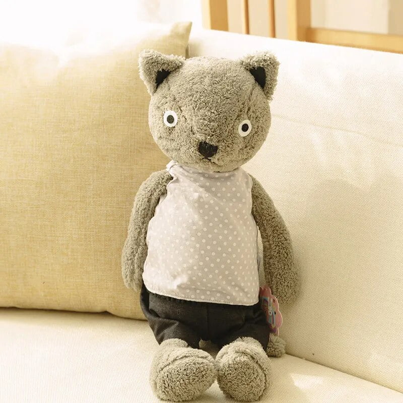 Cute Dressing Cat Bear Pig Rabbit Plush Dolls Soft Stuffed Animals ...