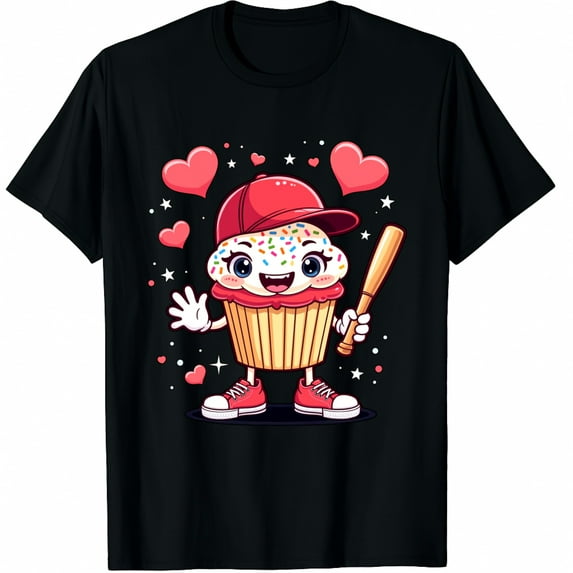 Cute Dripping Baseball Lover Valentines Day Graphic Crew Neck Short ...