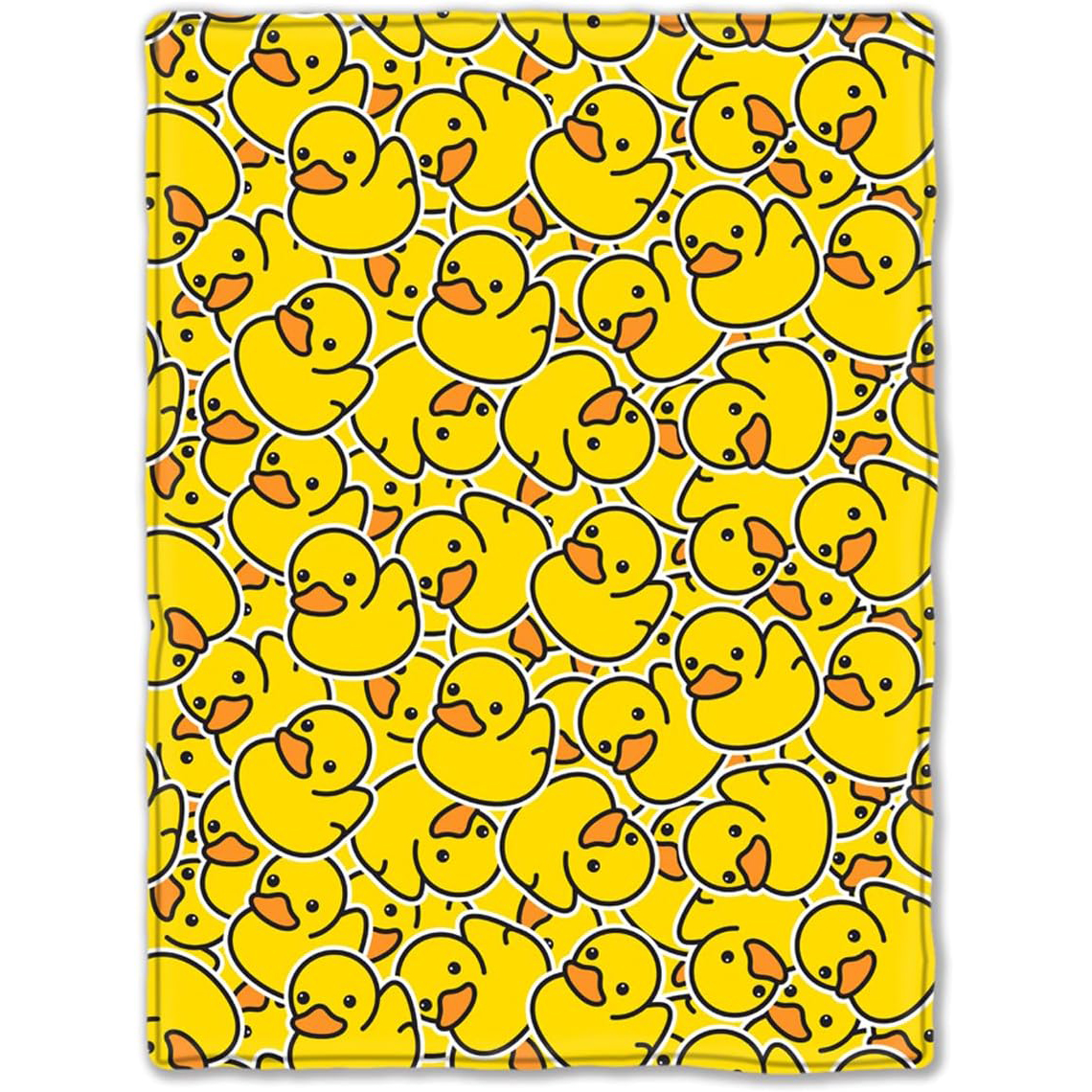 Cute Duck Blanket Soft Flannel Fleece Rubber Ducks Throw Blankets for ...