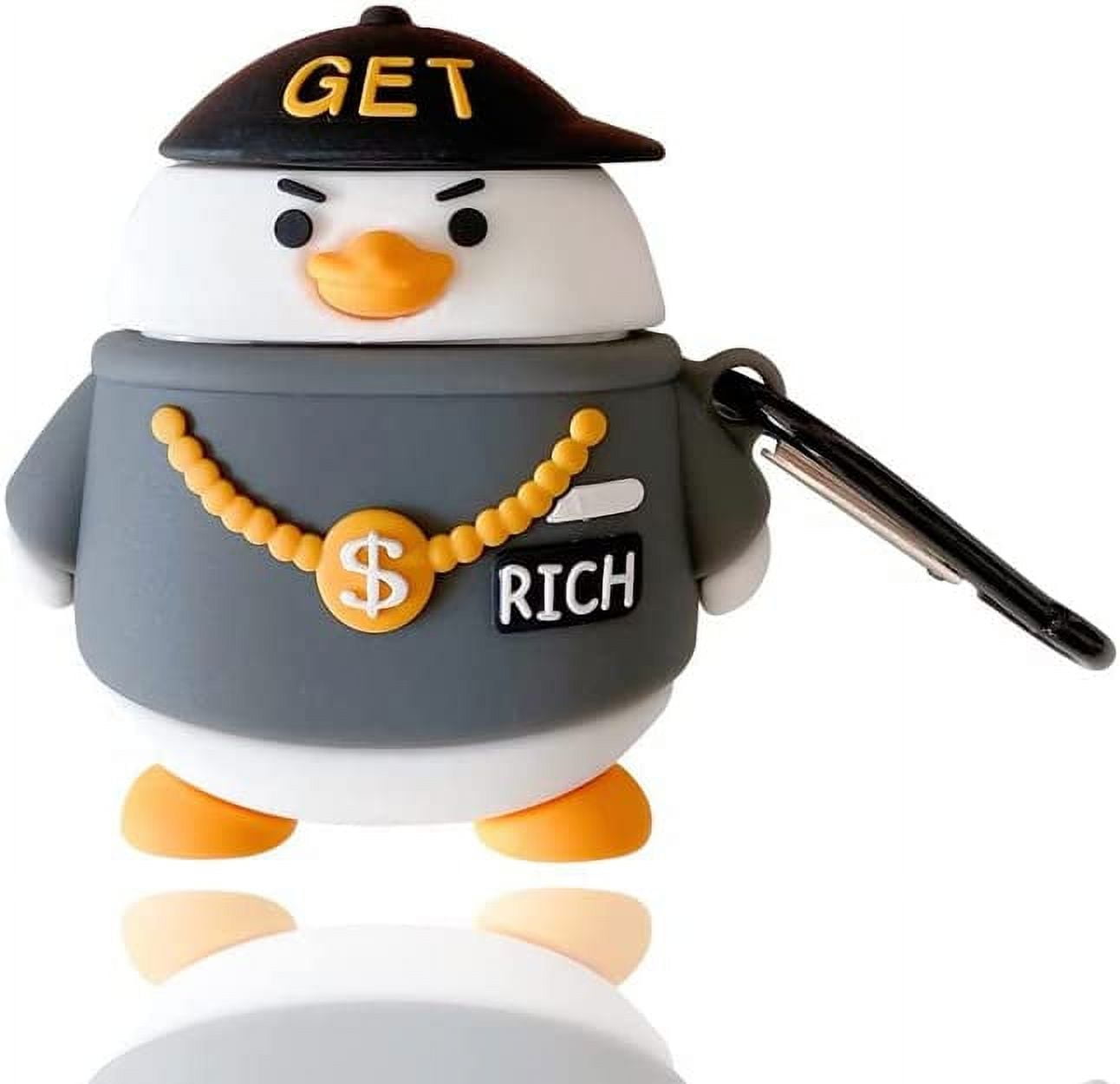 Cute Duck Case Cover for Airpod 1st 2nd Generation, 3D Cartoon Anime ...