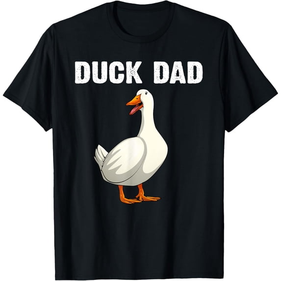 Cute Duck Design For Dad Men Waterfowl Bird Pet Duck Lovers T-Shirt ...