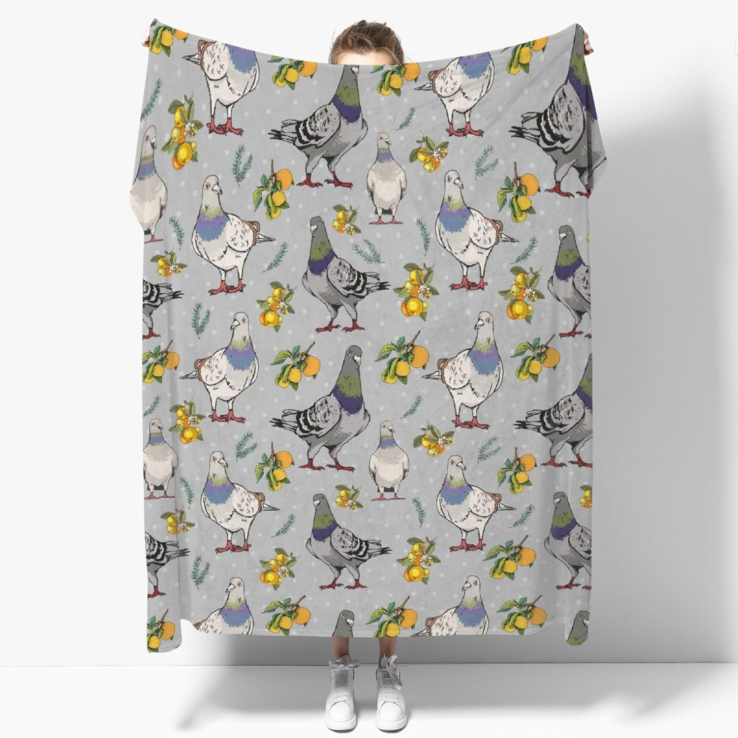 Cute Duck Flannel Blanket, All Season Soft Cozy Plush Bed Throw fit ...