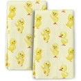 Cute Duck Kitchen Towels Decorative Set, Yellow Absorbent Dish Towels ...