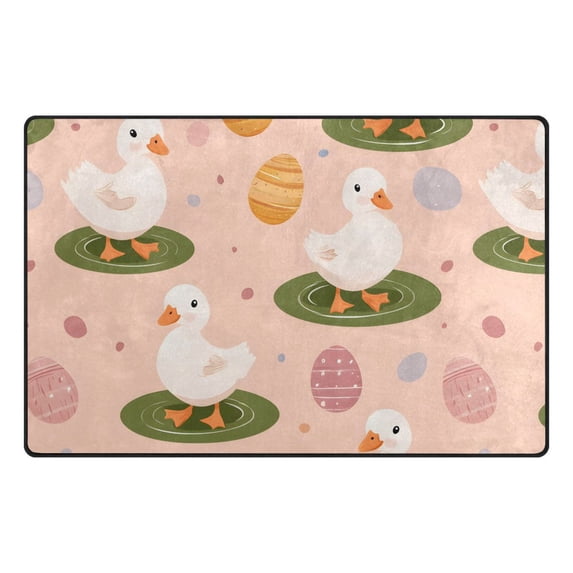 Cute Duck Pattern Memory Foam Area Rug 31"x20" Non Slip, Absorbent ...