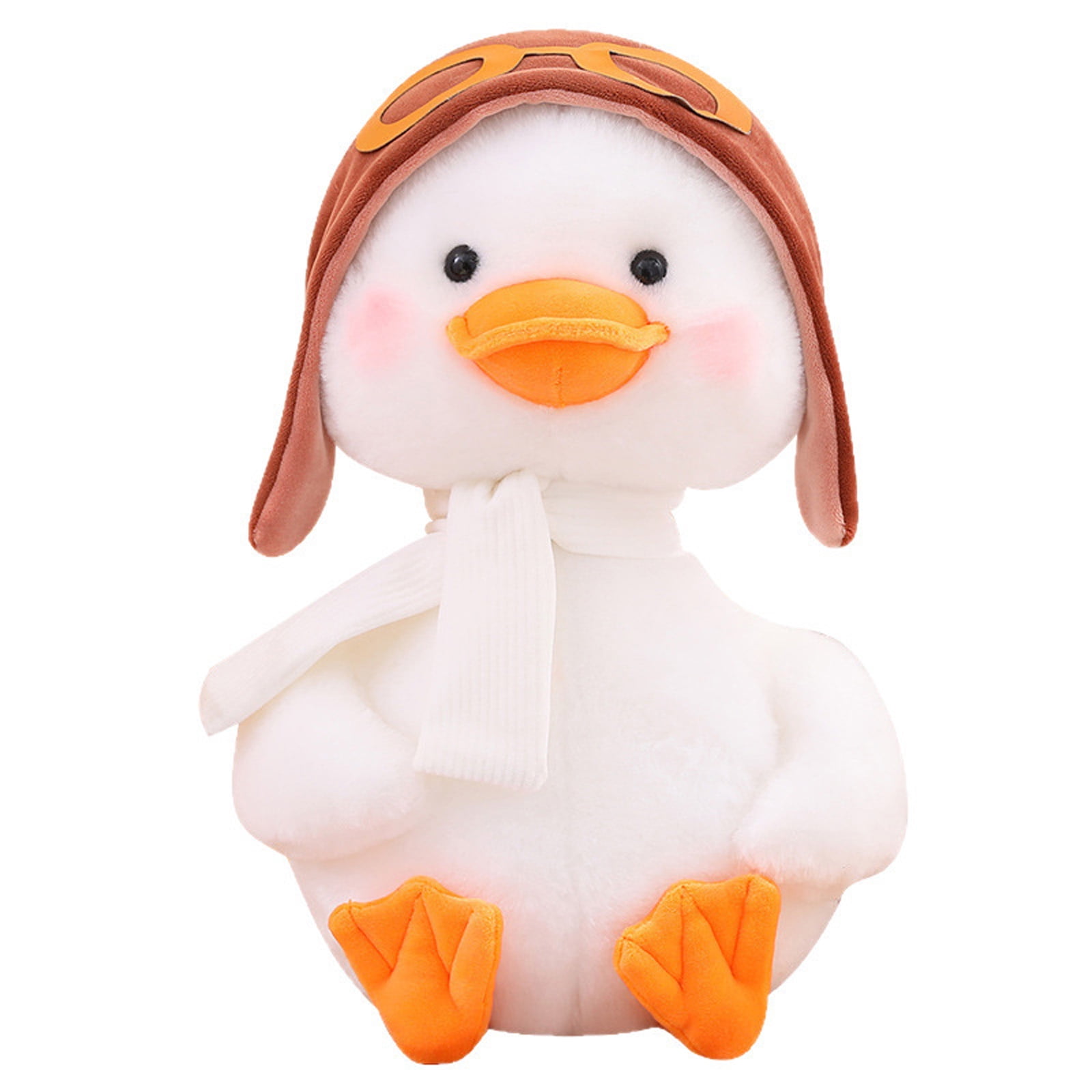 Cute Duck Plush Toy with Hooded Accessory Soft Huggable Stuffed Animal ...