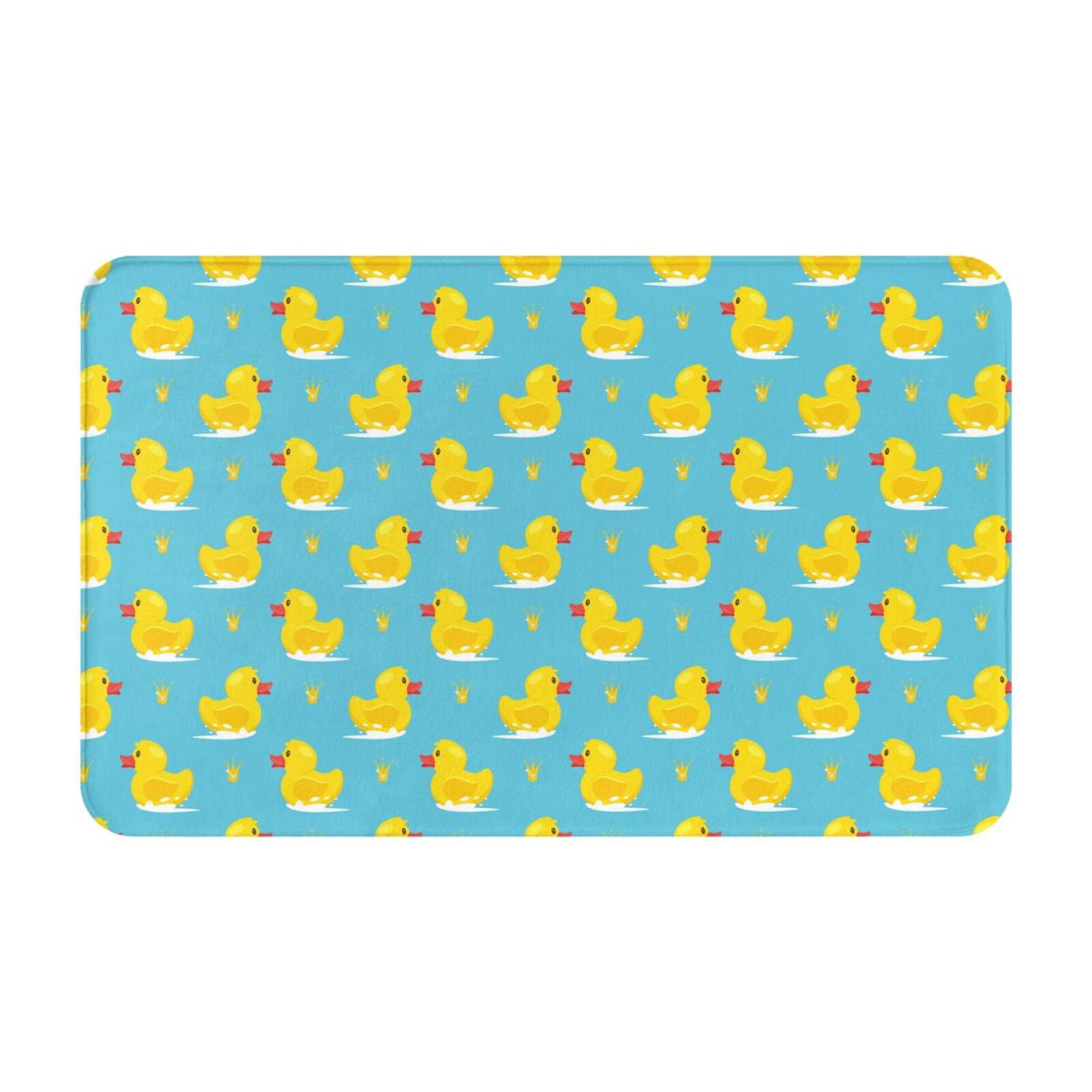 Cute Duck Swimming Front Door Mat, Indoor Mats for Bedroom Bathroom ...