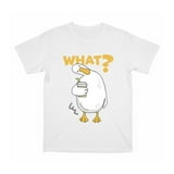 Cute Duck “What?” Shirt, Coffee Duck Graphic Tee, Cartoon Duck Design ...