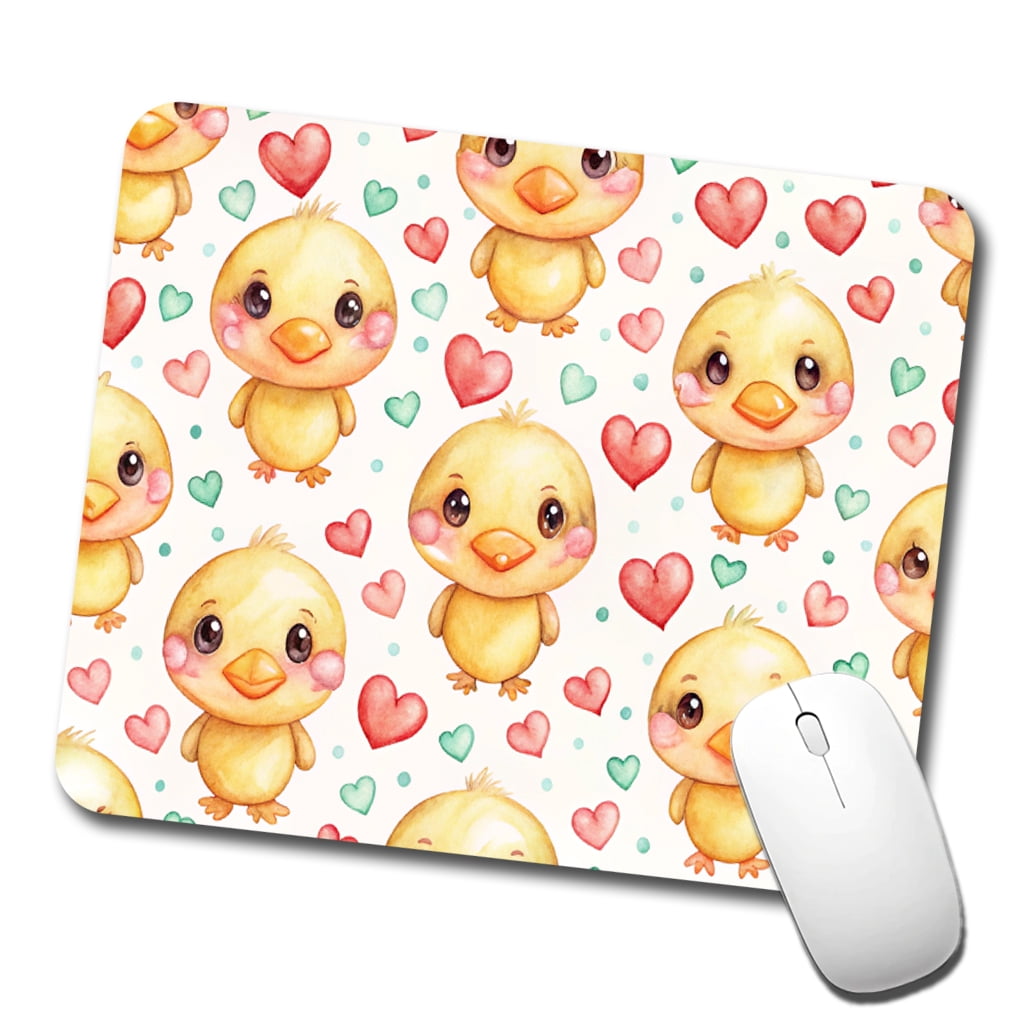 Cute Ducks Hearts Watercolor Mouse Pad Low Profile Gaming Mat - Walmart.com