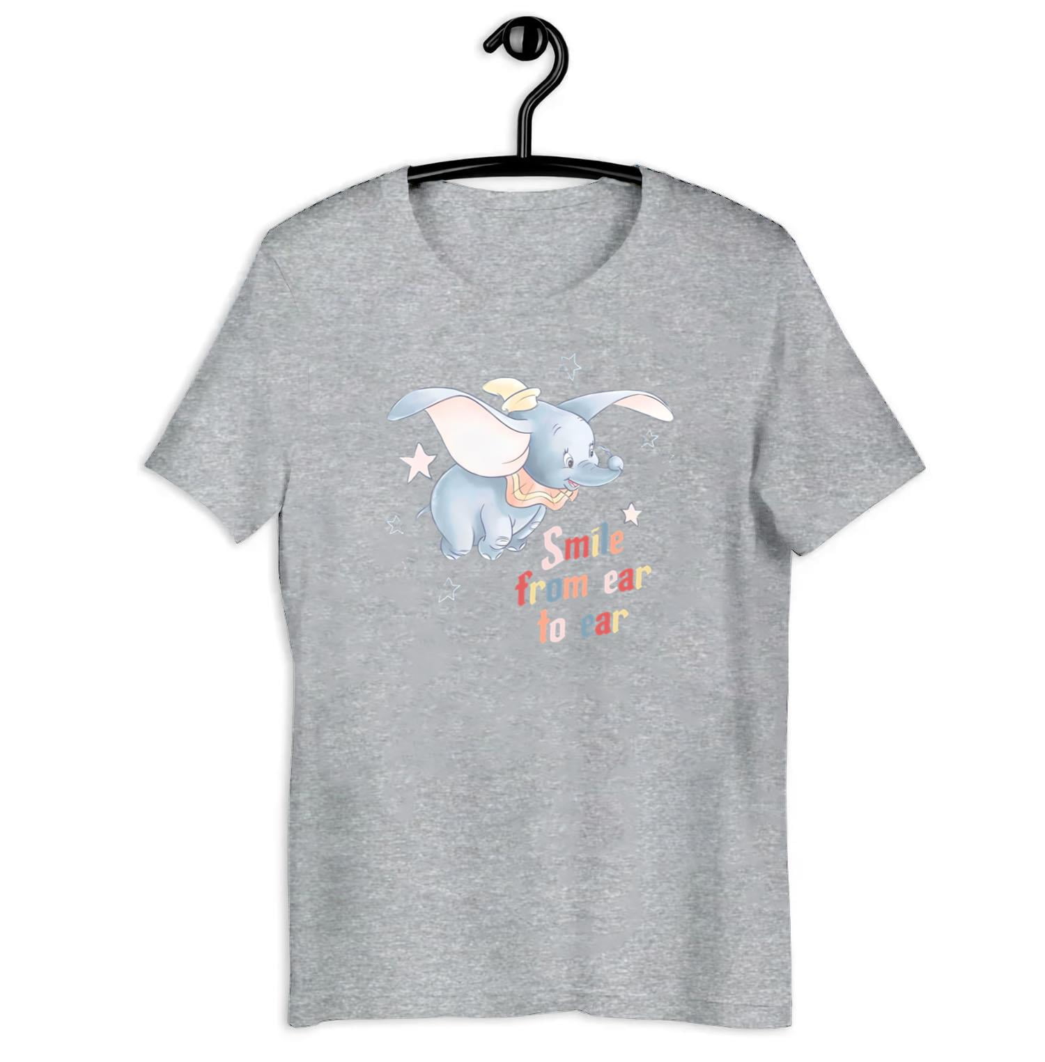Cute Dumbo Smile From Ear To Ear Retro Flying Elephant Shirt Adventure ...