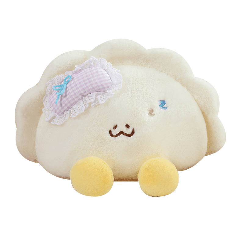 Cute Dumpling Plush Toy Pillow, Soft Stuffed Sleeping Dumpling Doll for ...