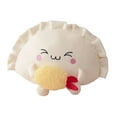 Cute Dumplings Plush Toy Funny Food Soup Dumplings Plushie Soft Throw ...