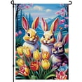 Cute Durable Garden Flags for Outdoor Easter Bunny Colorful Versatile ...