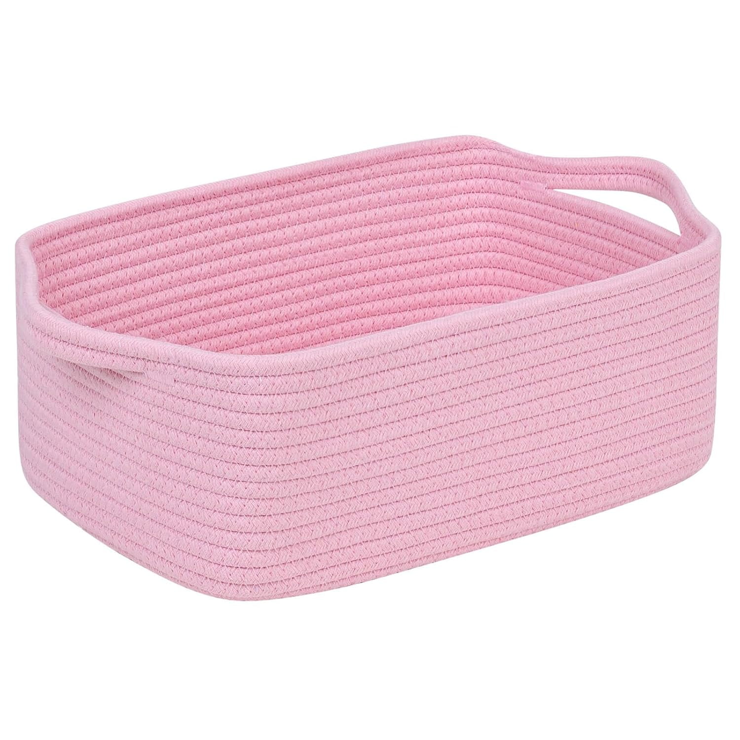 Cute and Durable Small Cotton Rope Basket for Organizing, Woven Closet ...